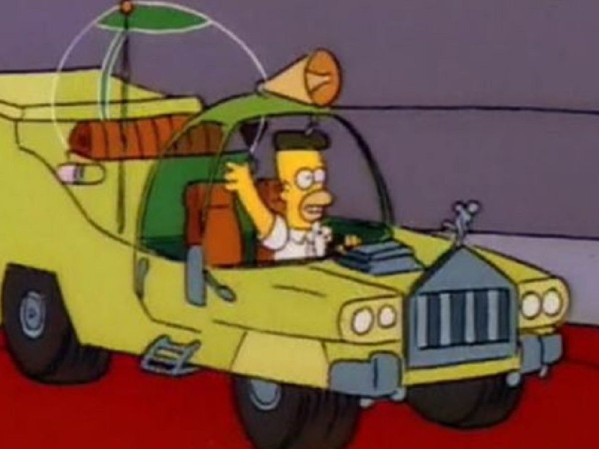 El coche que diseñado Homer Simpsons: Una mirada divertida
